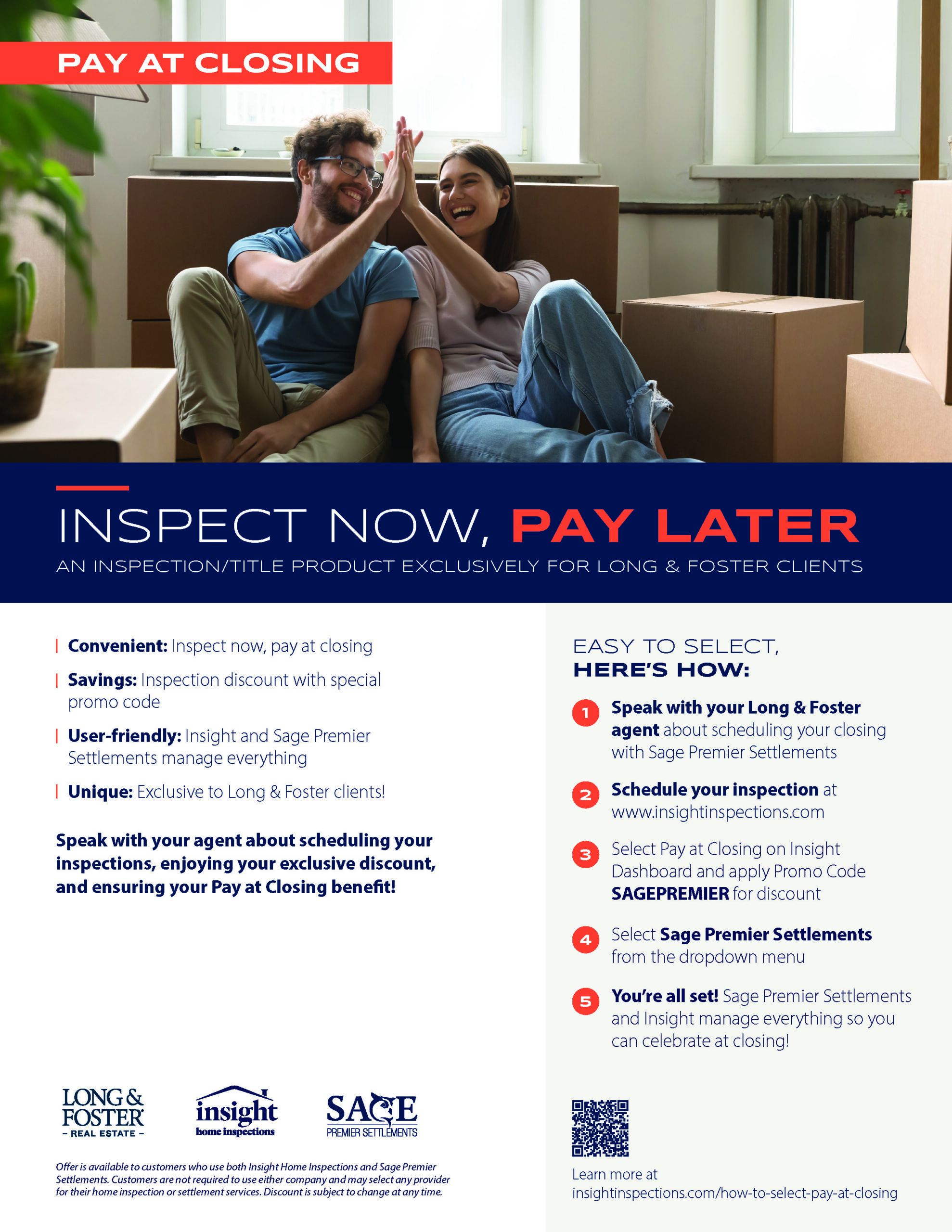 Pay at Closing with Sage Premier - Insight Inspections